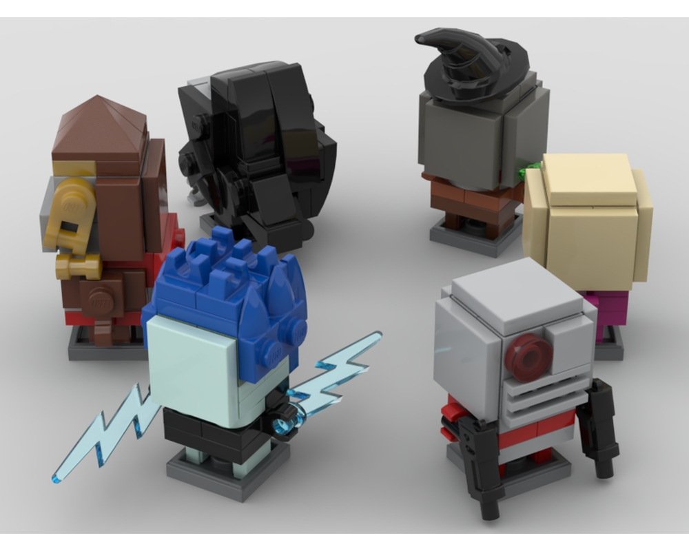 LEGO MOC Mini-brickheadz - DC Vilains by Thierry | Rebrickable - Build ...