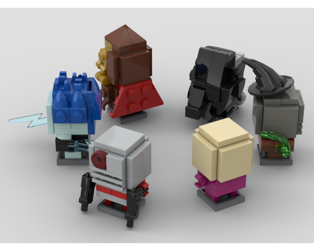 Lego Moc Mini Brickheadz Dc Vilains By Thierry Rebrickable Build