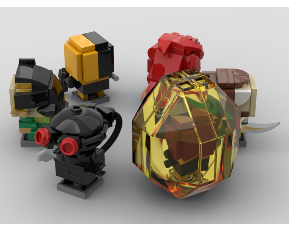 Lego Moc Mini Brickheadz Dc Vilains By Thierry Rebrickable Build