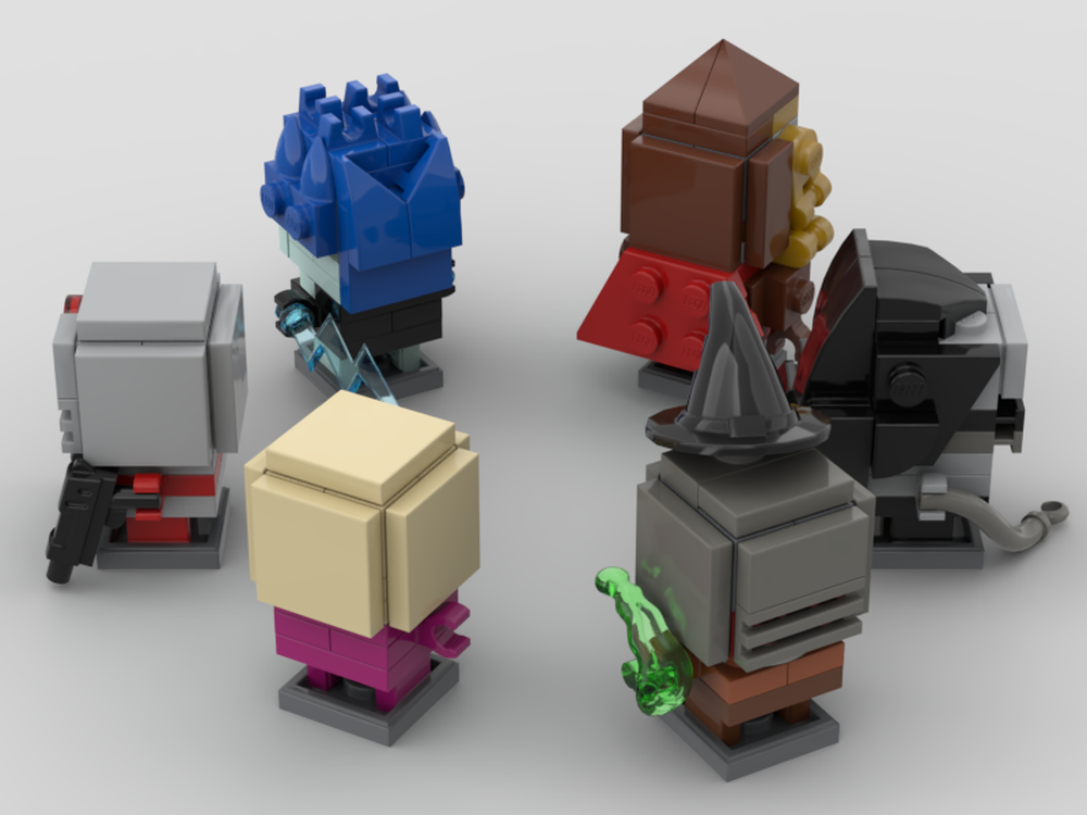 LEGO MOC Mini-brickheadz - DC Vilains by Thierry | Rebrickable - Build ...