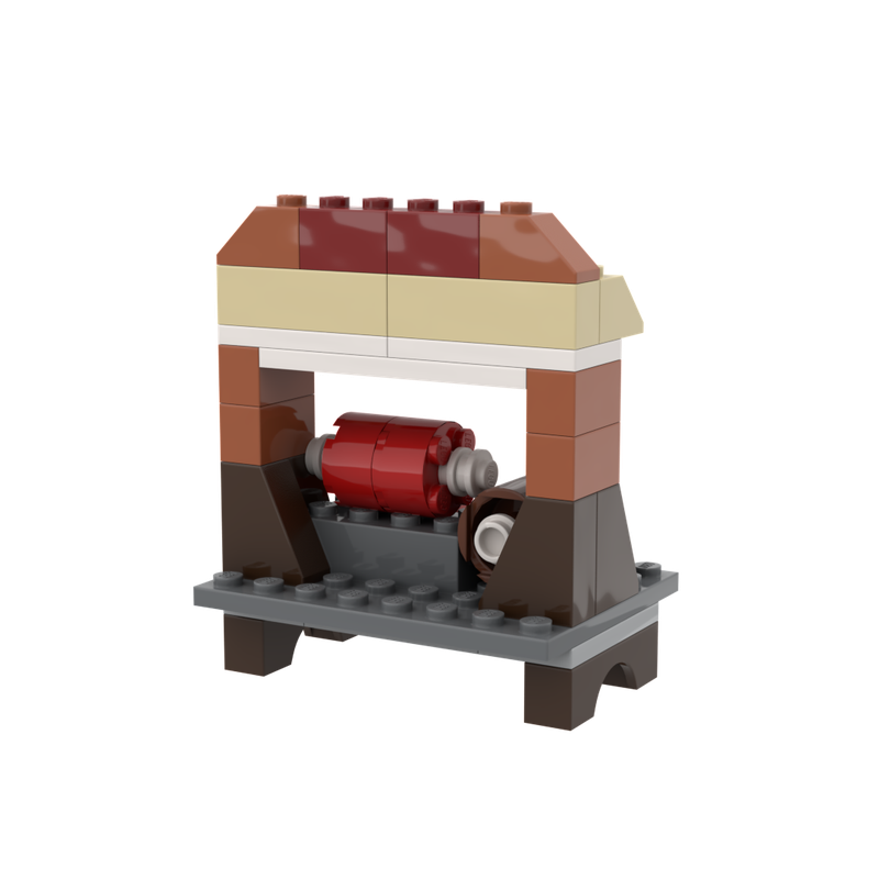 LEGO MOC 10696: Market Stall (Meat) by BrickAlchemist | Rebrickable ...