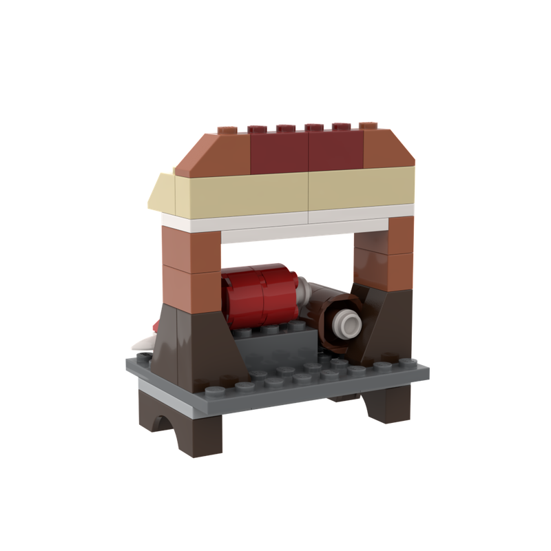 LEGO MOC 10696: Market Stall (Meat) by BrickAlchemist | Rebrickable ...