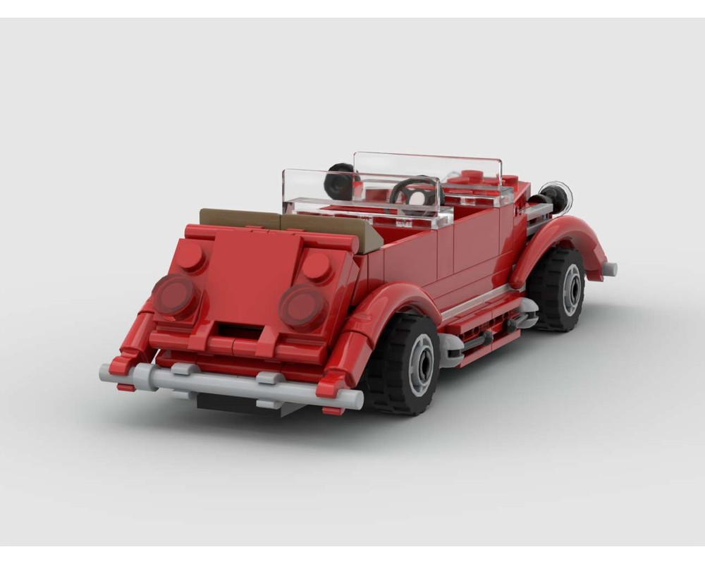 Lego Moc Classic Red Car By Dynamoc Rebrickable Build With Lego
