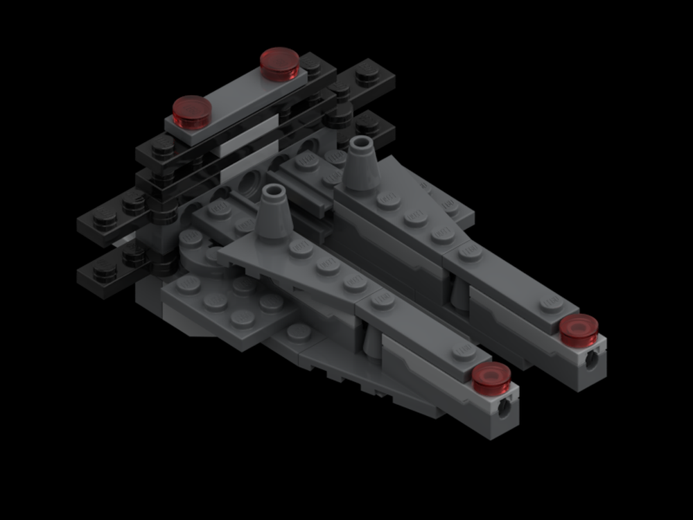 Lego Moc Imperial Light Cruiser 75315 1 Front And Cannon Modification