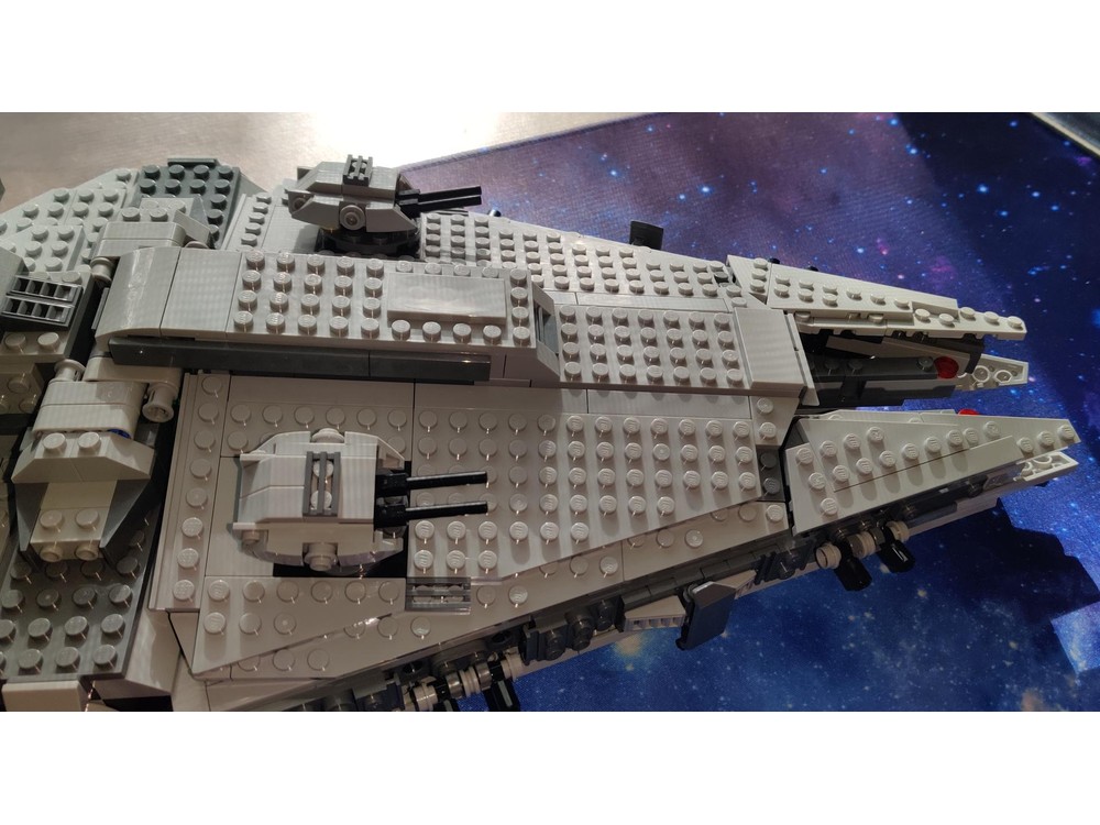 Lego Moc Imperial Light Cruiser 75315 1 Front And Cannon Modification