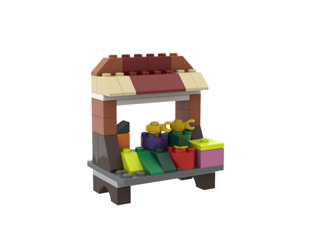 LEGO MOC 10696: Market Stall (Fruits and Vegetables) by BrickAlchemist ...