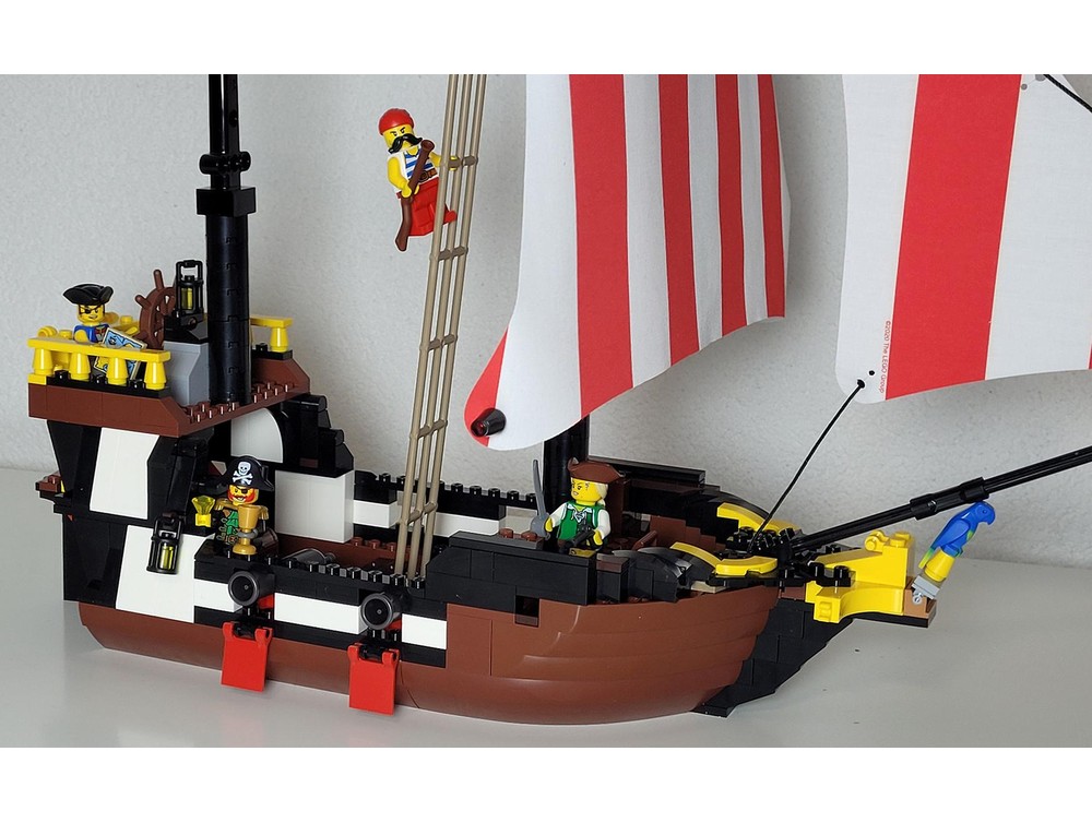 LEGO MOC 6274 Carribean Clipper rebuilt from 21322 by DrPhil ...