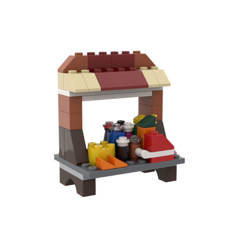 LEGO MOC 10696: Market Stall (General) by BrickAlchemist | Rebrickable ...