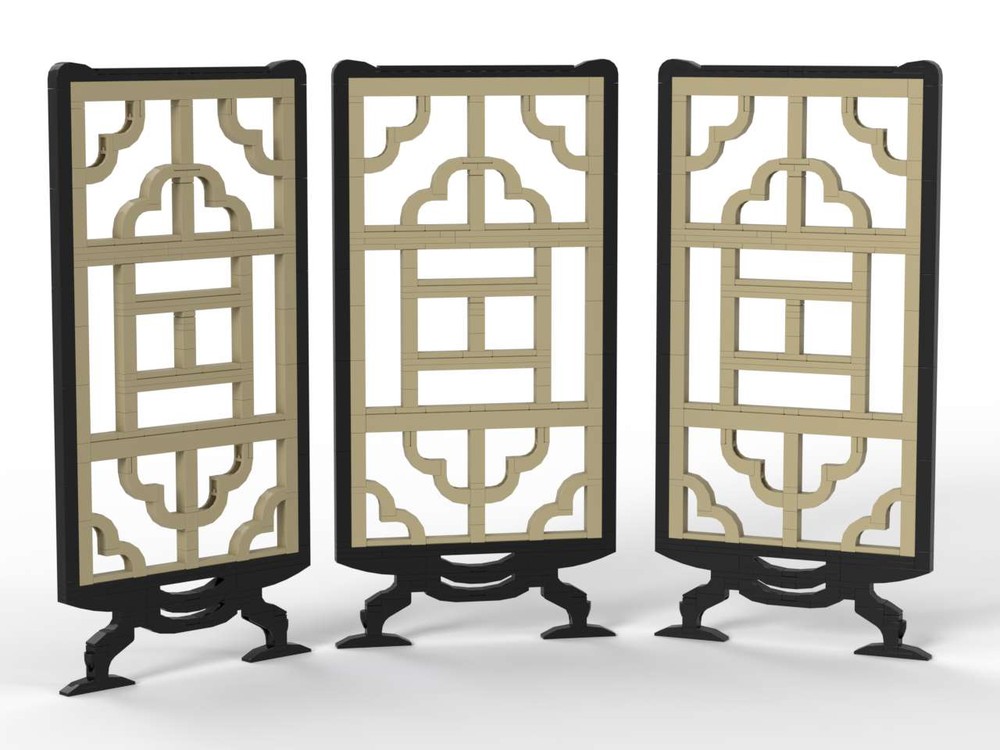 LEGO MOC Chinese window type2(鏤空窗花-十字海棠) by zestlego | Rebrickable ...