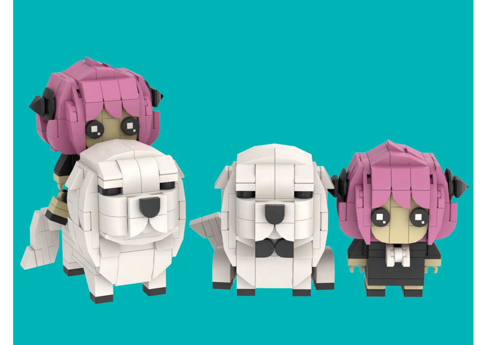 LEGO MOC Anya Forger from SPY x FAMILY, 3X3 Brickheadz by Delightful ...