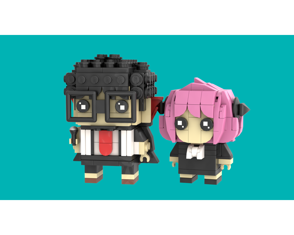 LEGO MOC Anya Forger from SPY x FAMILY, 3X3 Brickheadz by Delightful ...