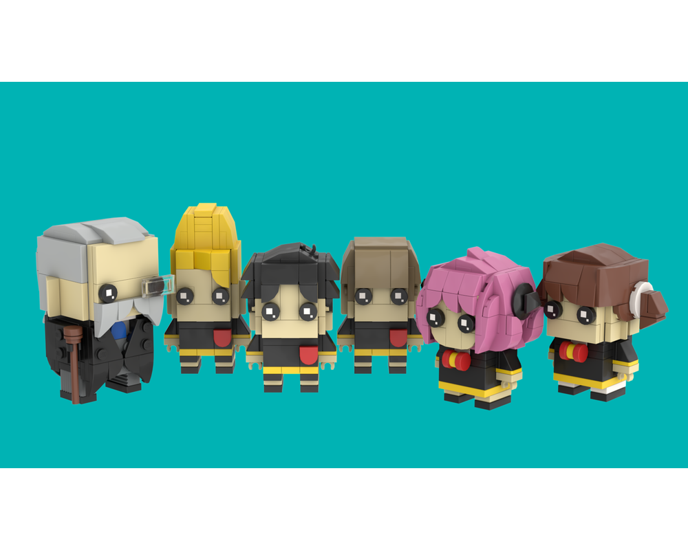 LEGO MOC Anya Forger from SPY x FAMILY, 3X3 Brickheadz by Delightful ...