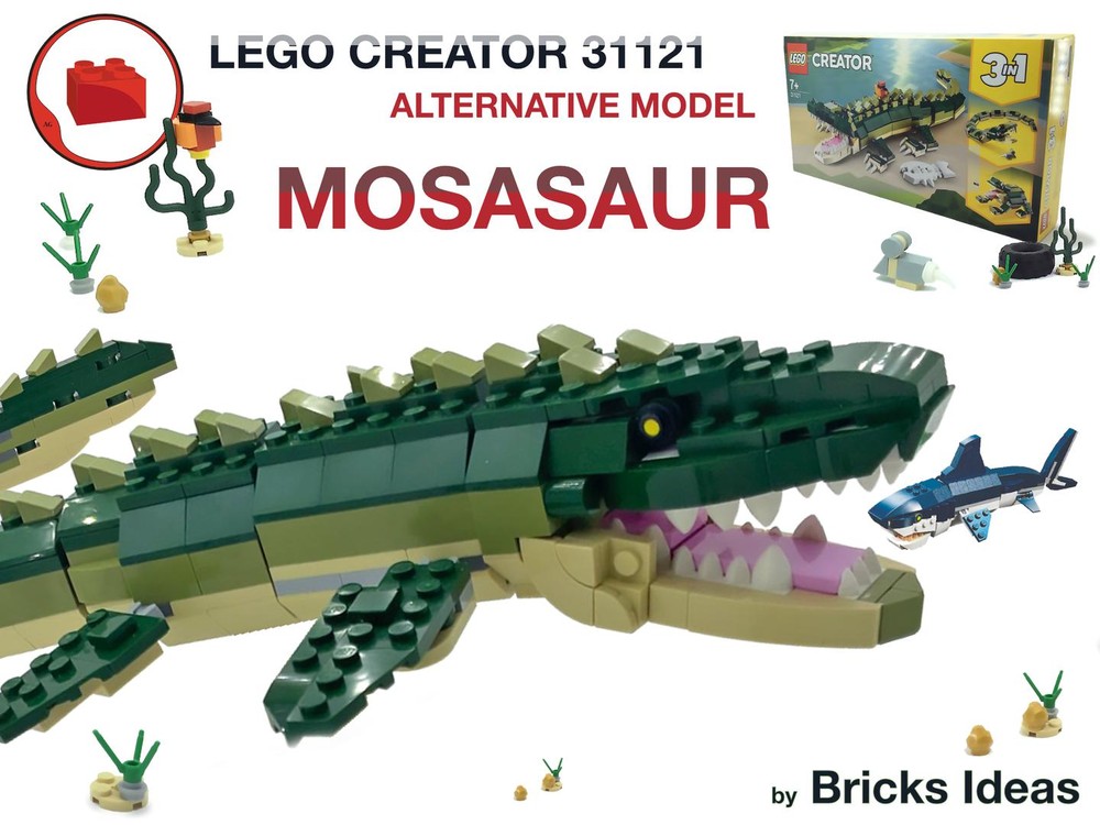 LEGO MOC Big Mosasaur - Lego Creator 31121 by Bricks Ideas ...