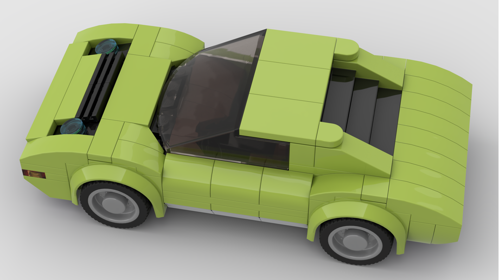 Lego Moc Lamborghini Miura By Chichikb Rebrickable Build With Lego