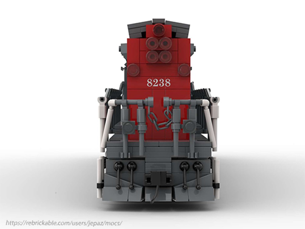 Lego Moc Southern Pacific Emd Sd40t 2 By Jepaz Rebrickable Build