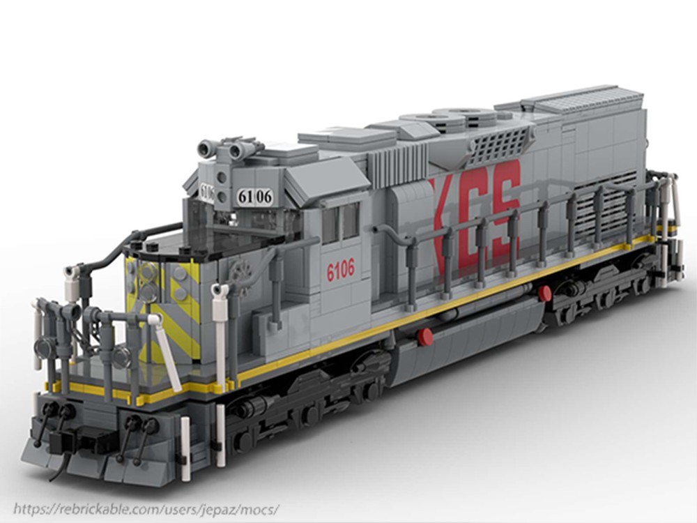 LEGO MOC-112387 Kansas City Southern EMD SD40T-2 by jepaz | Rebrickable ...