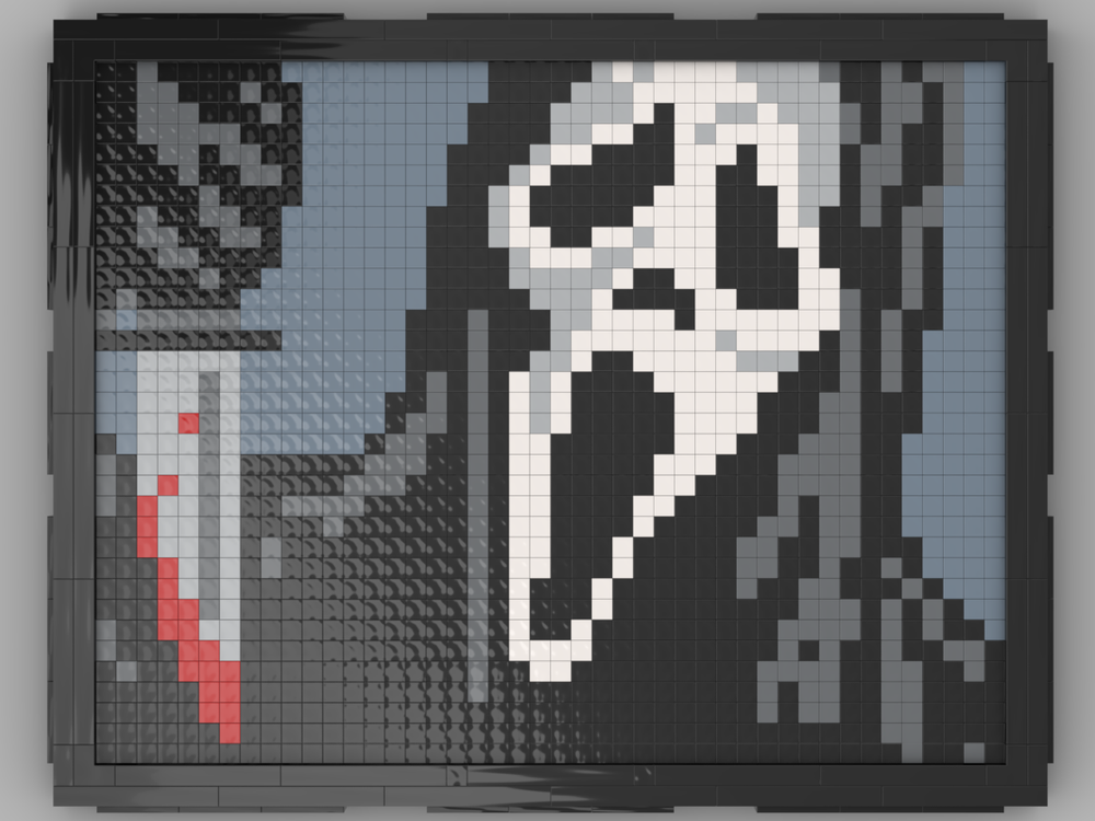 LEGO MOC-112449 Scream ART by Heuler | Rebrickable - Build with LEGO