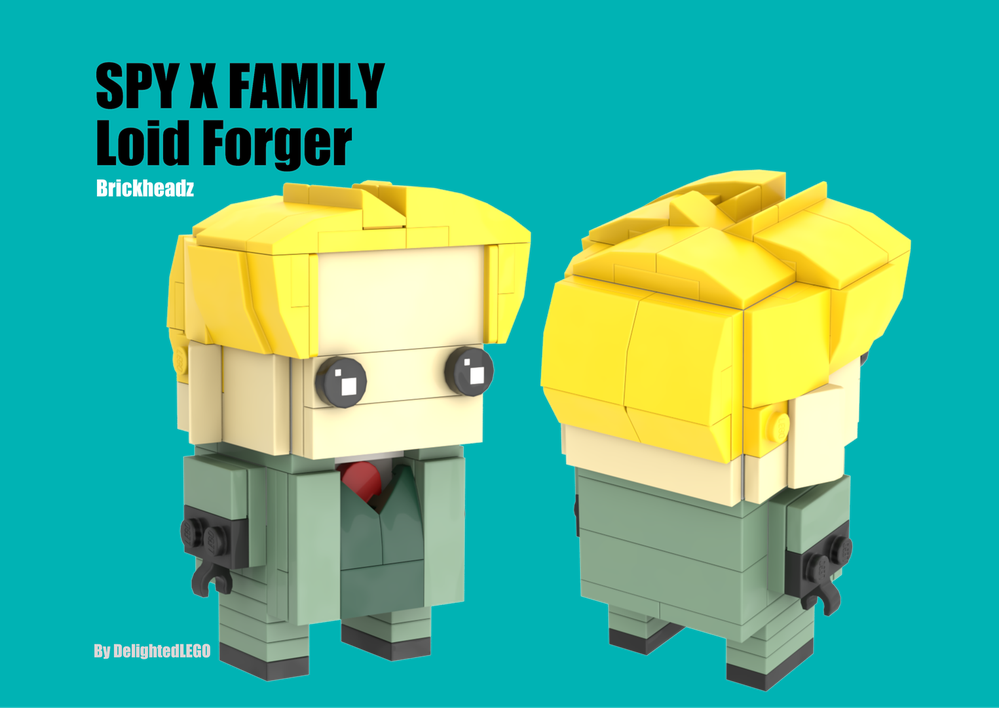 LEGO MOC Loid Forger from SPY x FAMILY, Brickheadz by Delightful LEGO ...