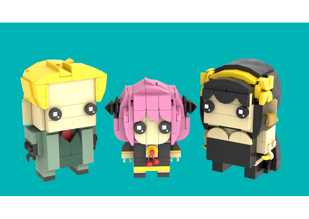 LEGO MOC Becky Blackbell from SPY x FAMILY, 3X3 Brickheadz by ...