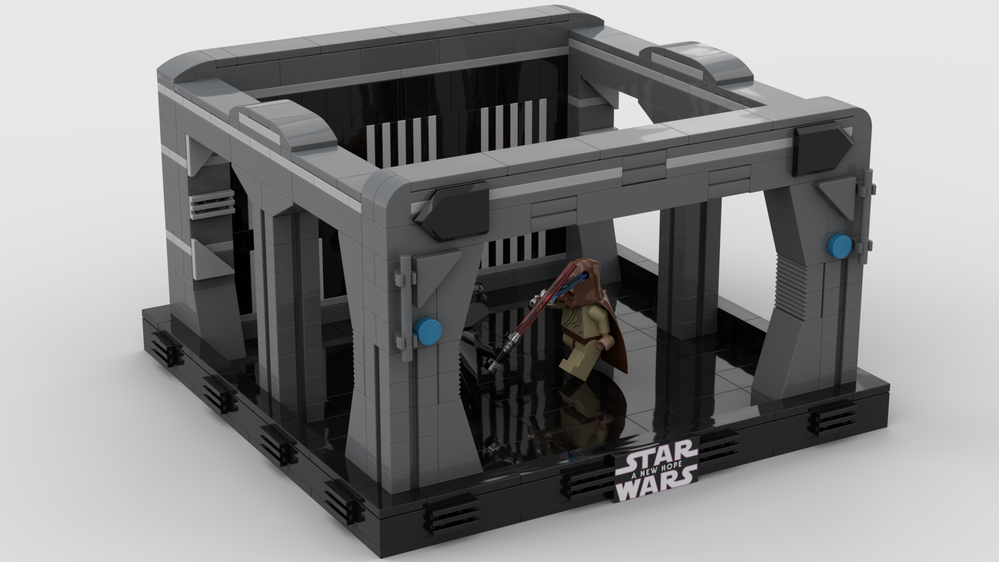 Lego Moc Ep4 Obi Wan Vs Vader Diorama By Qzayi Rebrickable Build