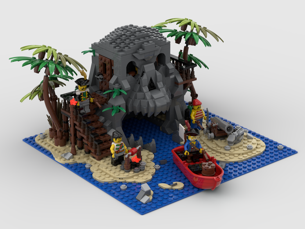 Lego Moc Skull Island By Szandris89 Rebrickable Build With Lego