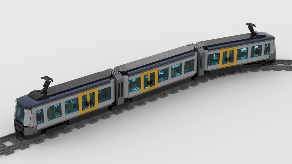 LEGO MOC Articulated Light Rail Train / Tram (City / minifig scale) by ...