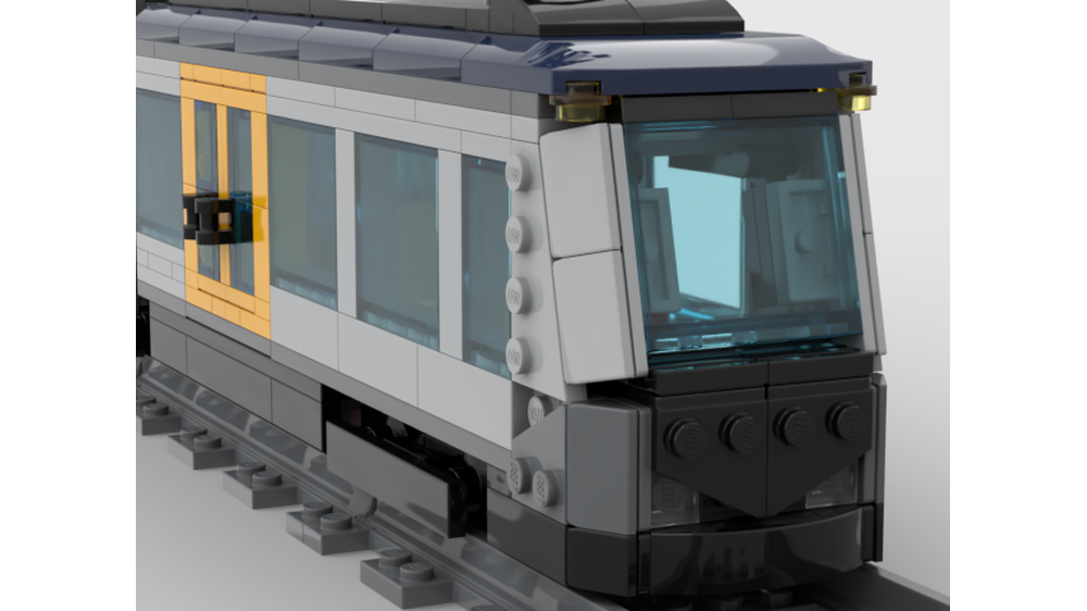 LEGO MOC Articulated Light Rail Train / Tram (City / minifig scale) by ...