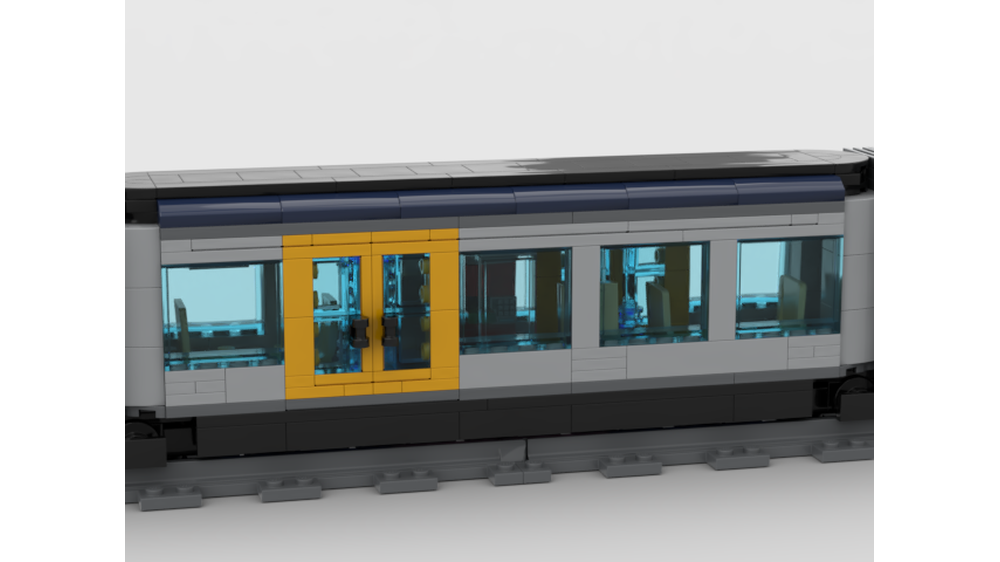 LEGO MOC Articulated Light Rail Train / Tram (City / minifig scale) by ...