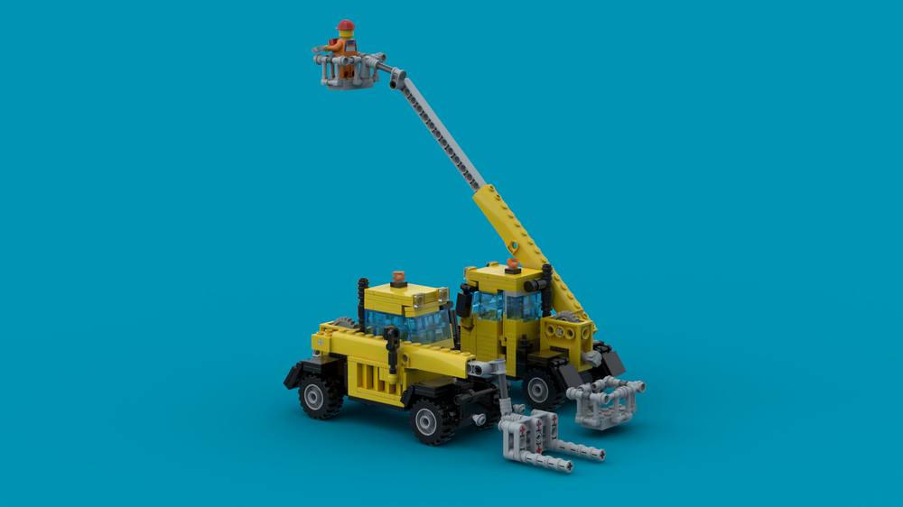 LEGO MOC cat based telehandler by Absolute_lego_builds | Rebrickable ...