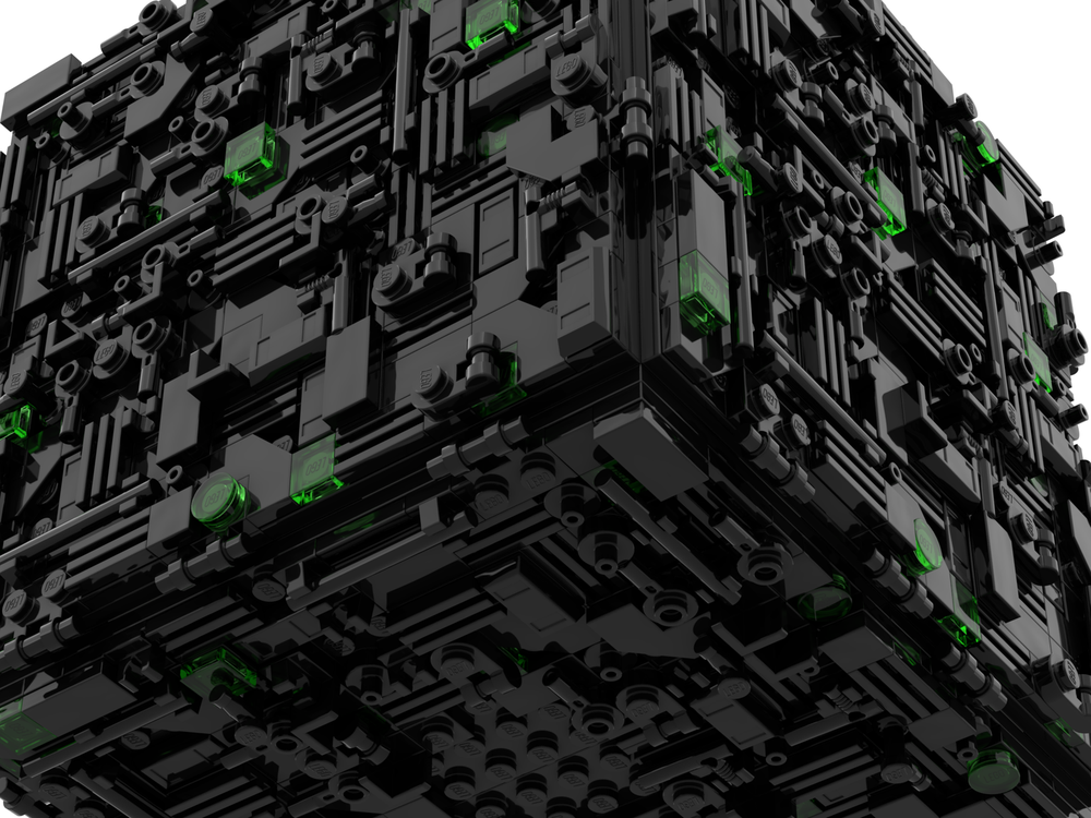 Lego Moc Borg Cube Micro By Magureanpaul Rebrickable Build With Lego