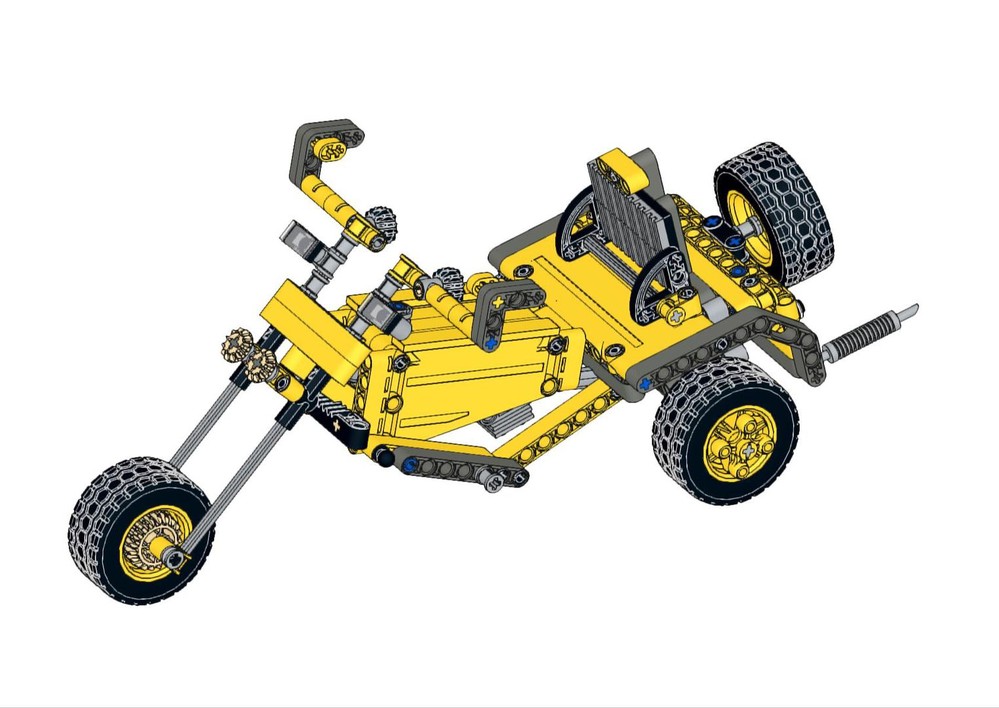 LEGO MOC Motorized Trike by NARP | Rebrickable - Build with LEGO