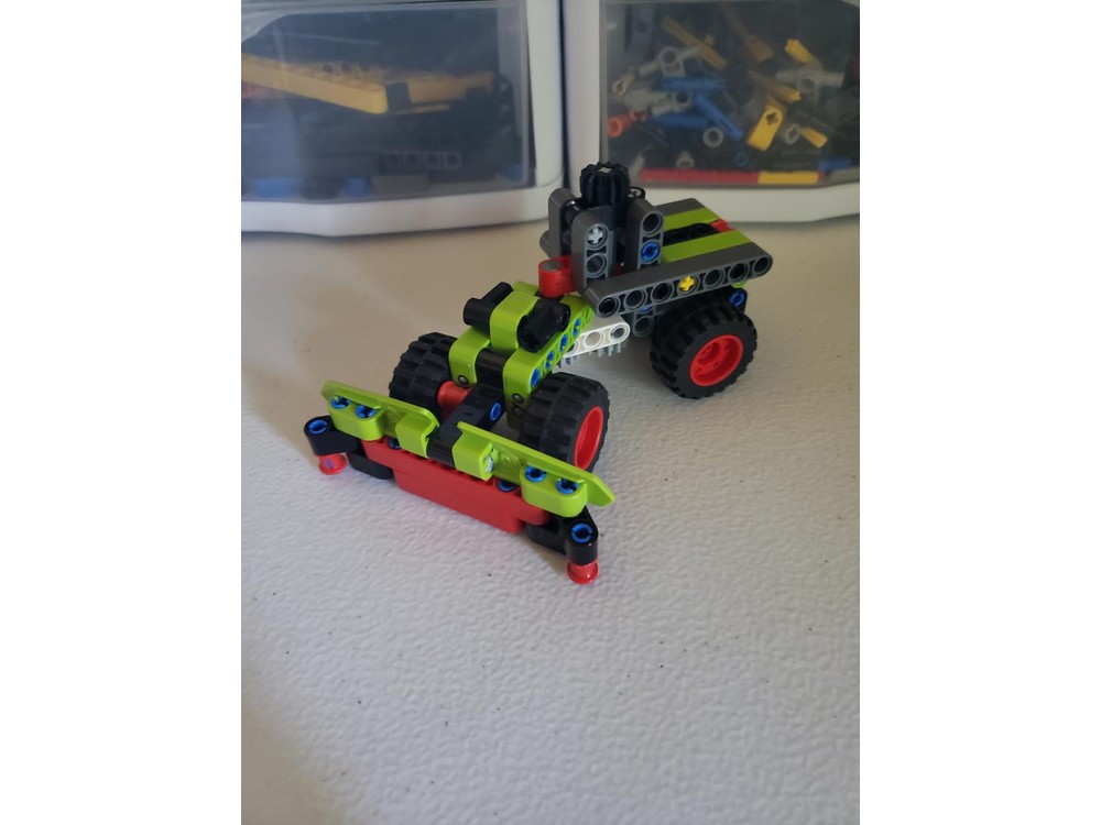 Lego Moc 42102 Wheeled Dozer By Adilophosaurus Rebrickable Build
