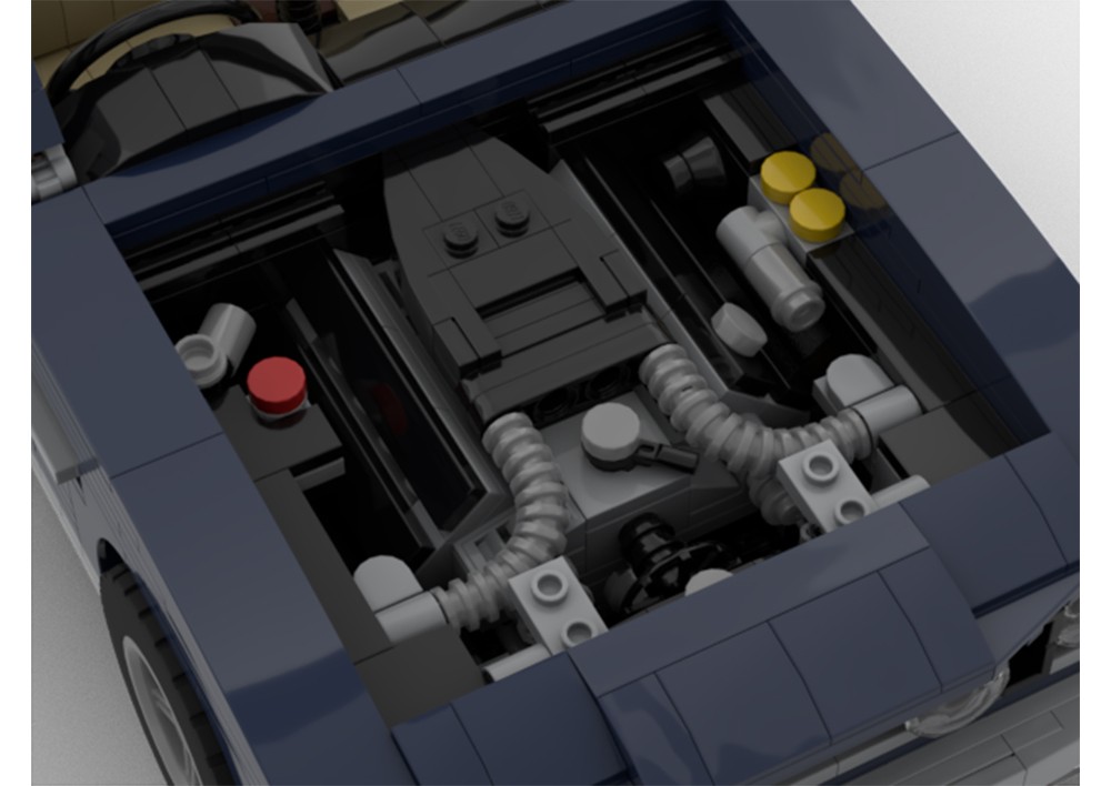 LEGO MOC Aston Martin V8 Volante 1979 in Chichester Blue with Magnolia ...