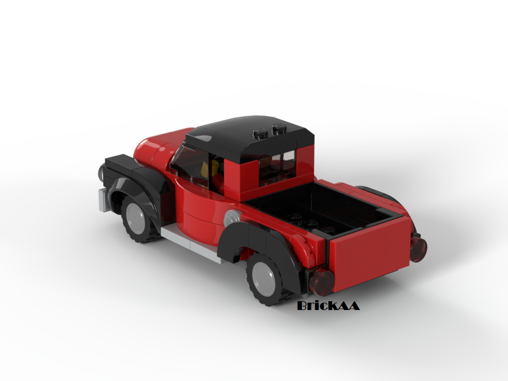 Lego Moc Vintage Pickup Truck By Brickaa Rebrickable Build With Lego