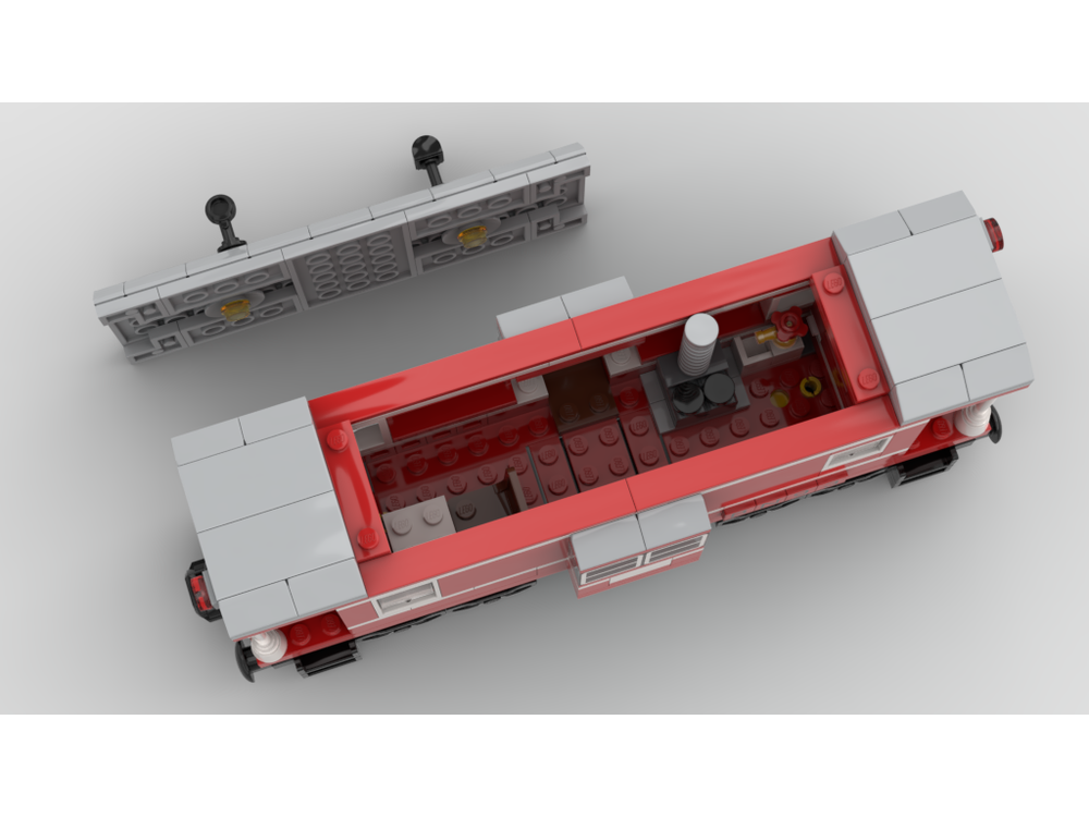 LEGO MOC Bay Window Caboose by Rocket Racer318 | Rebrickable - Build ...