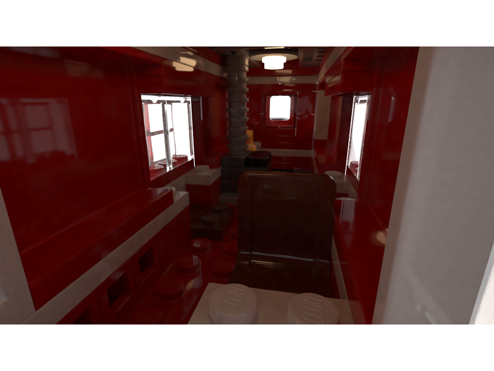 LEGO MOC Bay Window Caboose by Rocket Racer318 | Rebrickable - Build ...