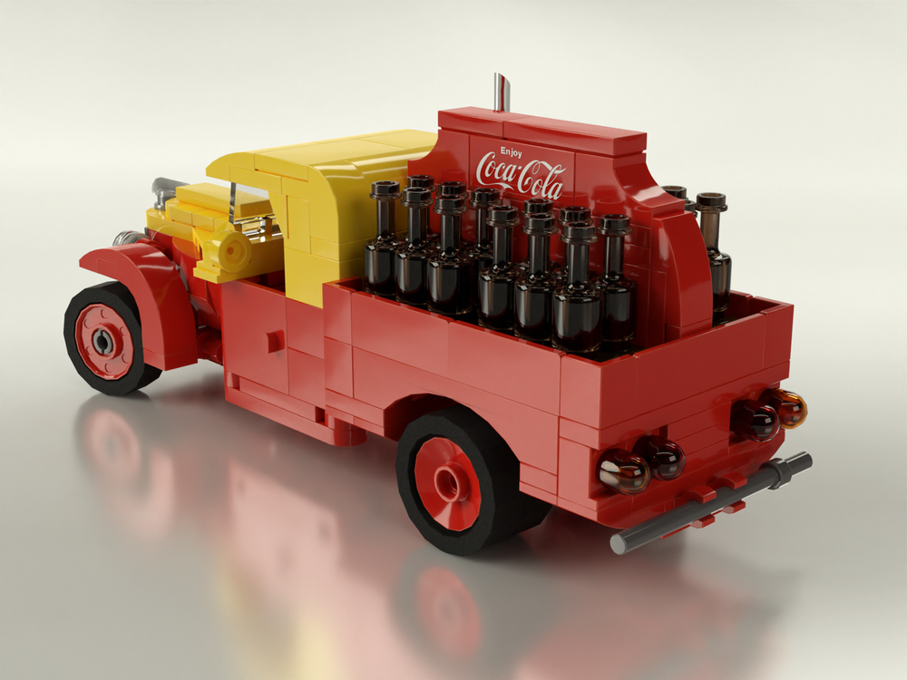 Lego Moc Vintage Delivery Truck By Dongeraldo Rebrickable Build