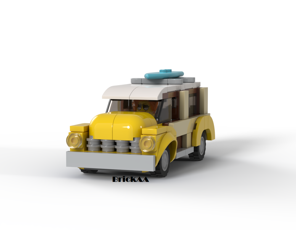 Lego Moc Vintage Wagon By Brickaa Rebrickable Build With Lego