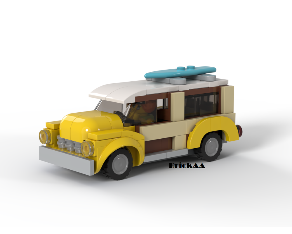 Lego Moc Vintage Wagon By Brickaa Rebrickable Build With Lego
