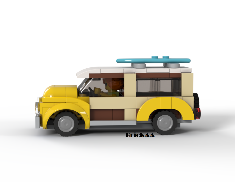 Lego Moc Vintage Wagon By Brickaa Rebrickable Build With Lego