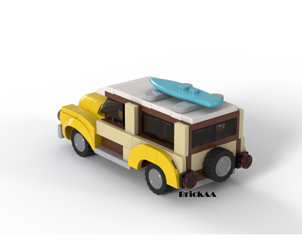 Lego Moc Vintage Wagon By Brickaa Rebrickable Build With Lego