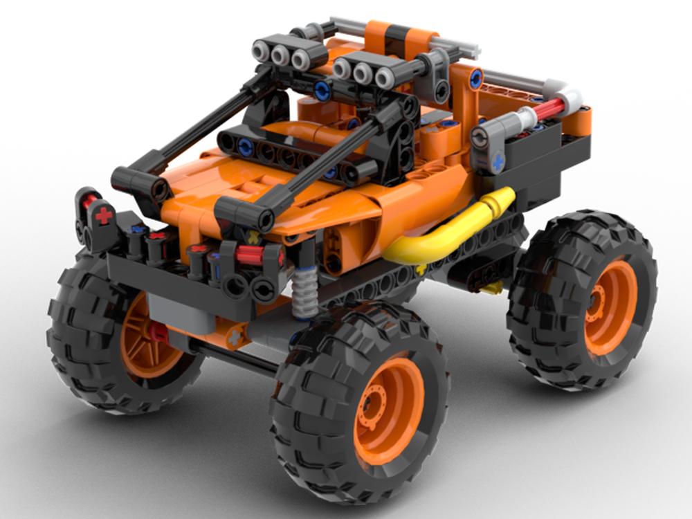 LEGO MOC 42135 - Pullback X-treme Off-Roader by hoppepe | Rebrickable ...