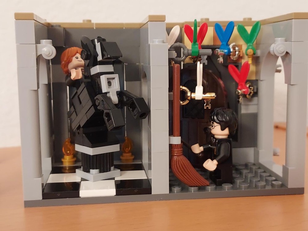 Lego Moc Sorcerers Stone Flying Keys And Chess Challenges By