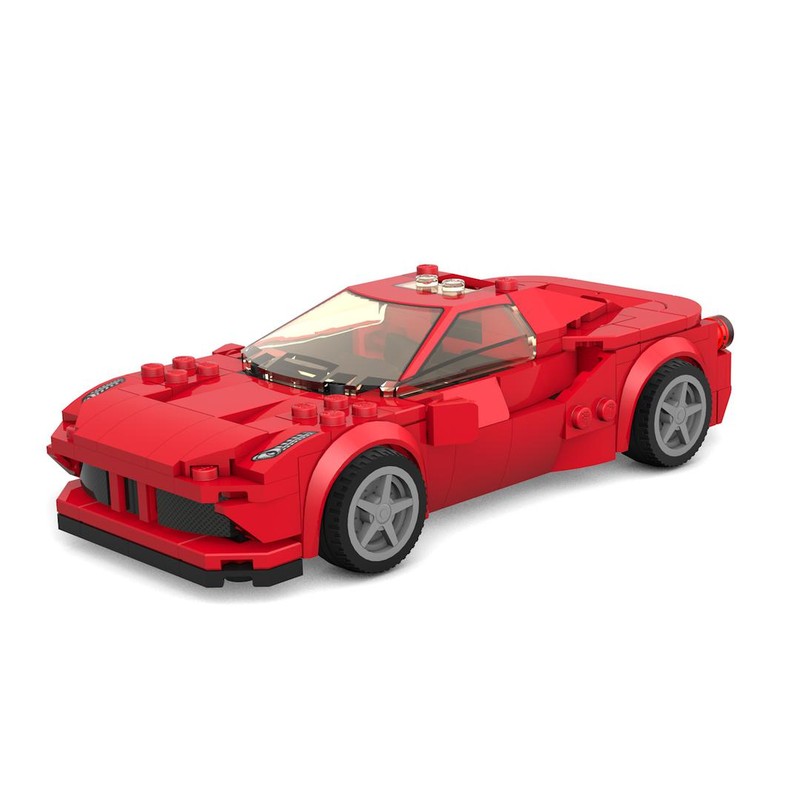 LEGO MOC Ferrari 488 GTB in 8 stud wide style by klara_mocs ...