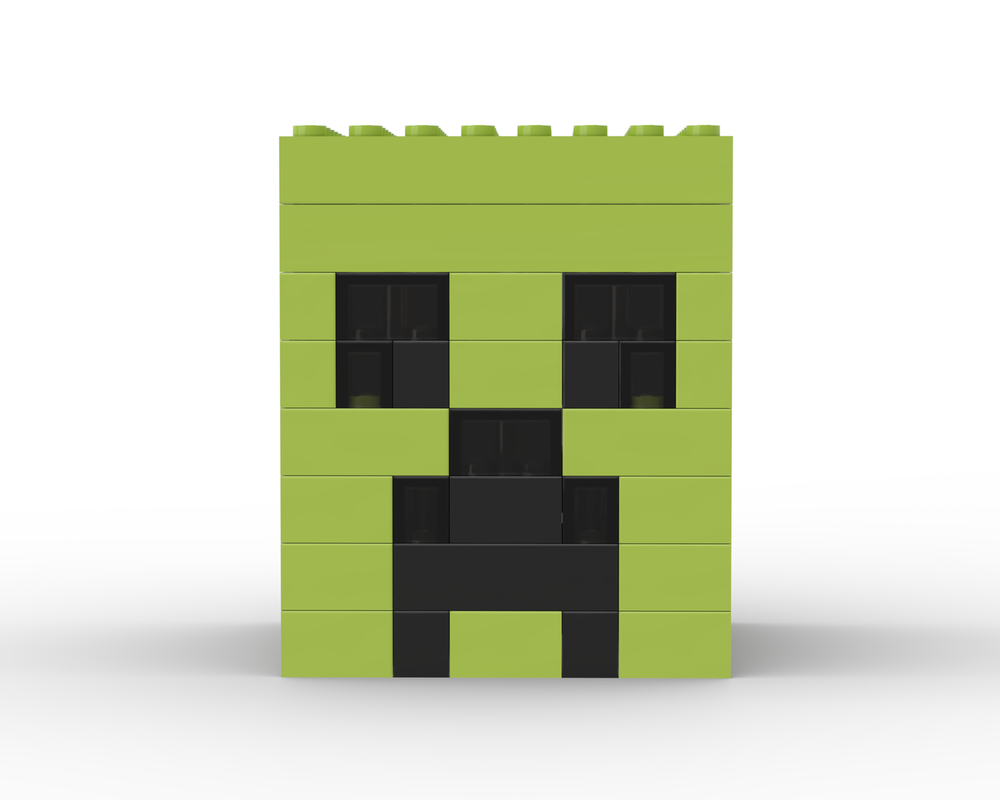 LEGO MOC Minecraft - Creeper Head by Ilyes_Origamist | Rebrickable ...