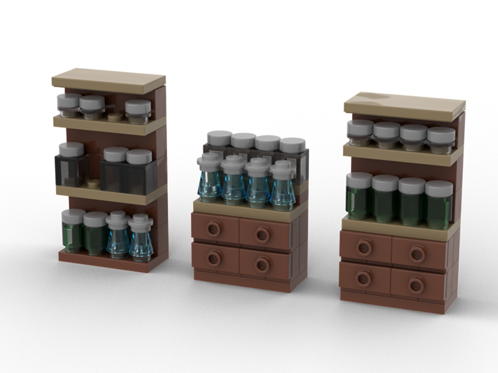 LEGO MOC Simple Cabinets by JD Bricks | Rebrickable - Build with LEGO