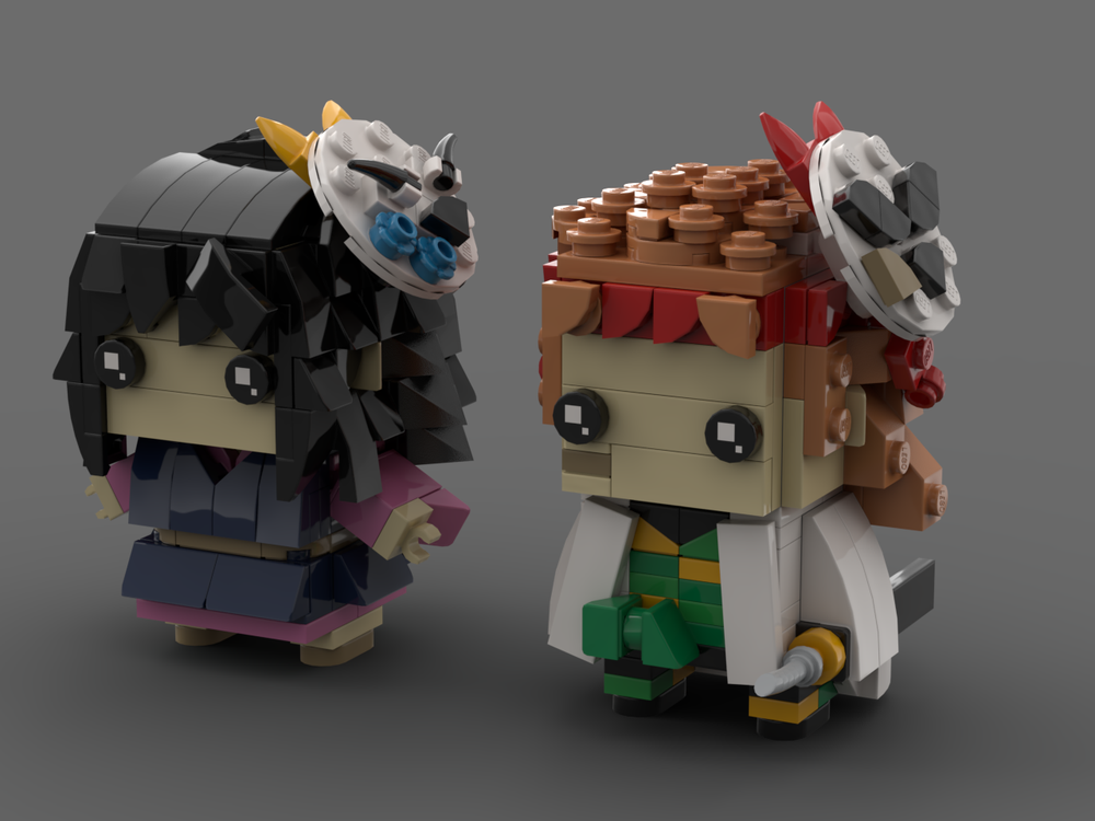 LEGO MOC Sabito & Makomo Brickheadz by legomania_josh | Rebrickable ...