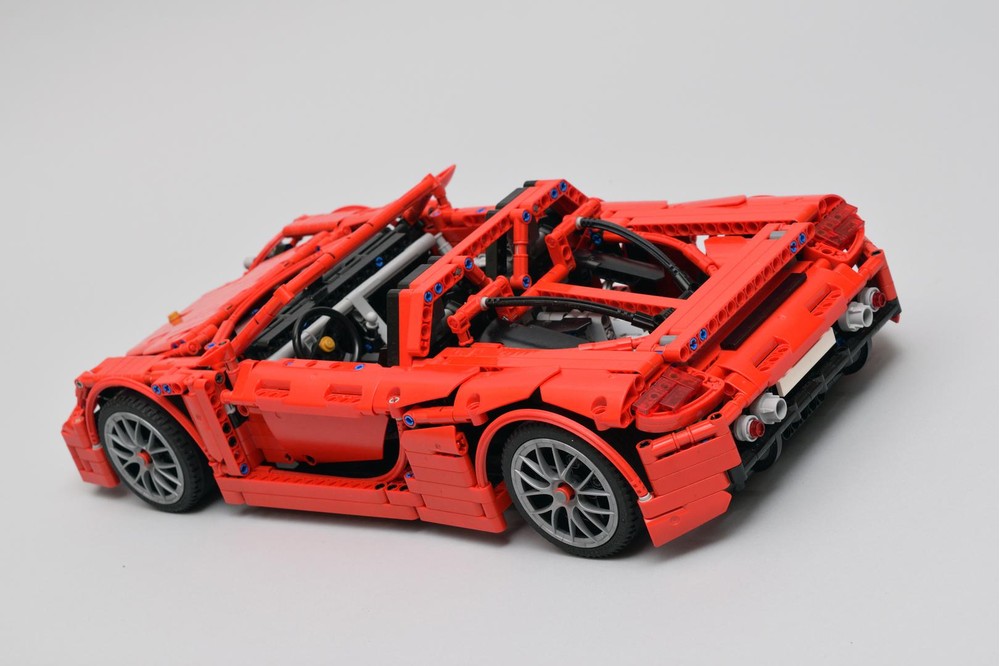 LEGO MOC Porsche Carrera GT (1:10) Red by Artemy Zotov | Rebrickable ...