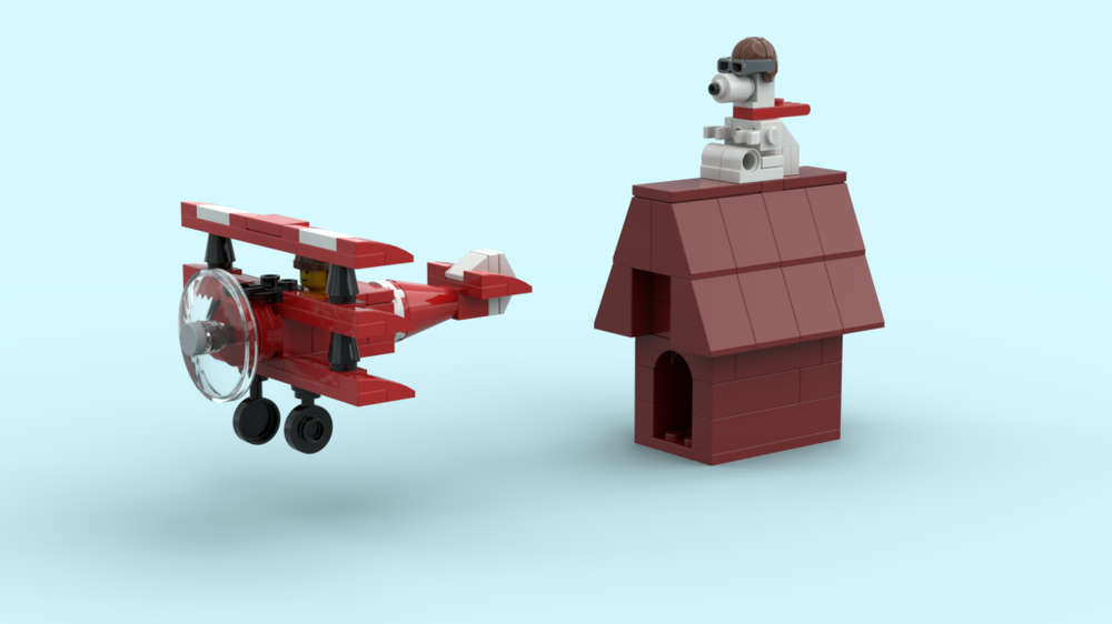 LEGO MOC Snoopy vs Red Baron (mainly for JK Brickwork's "Pursuit of ...