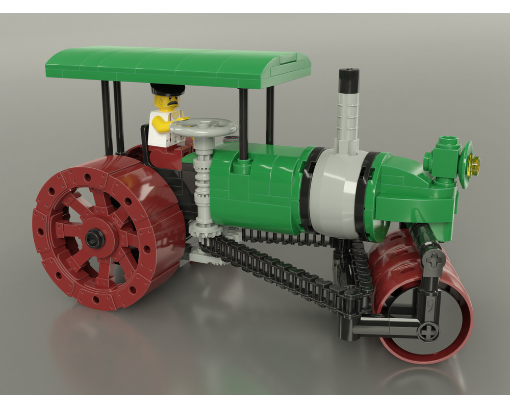 LEGO MOC Vintage Steamroller by Dongeraldo | Rebrickable - Build with LEGO